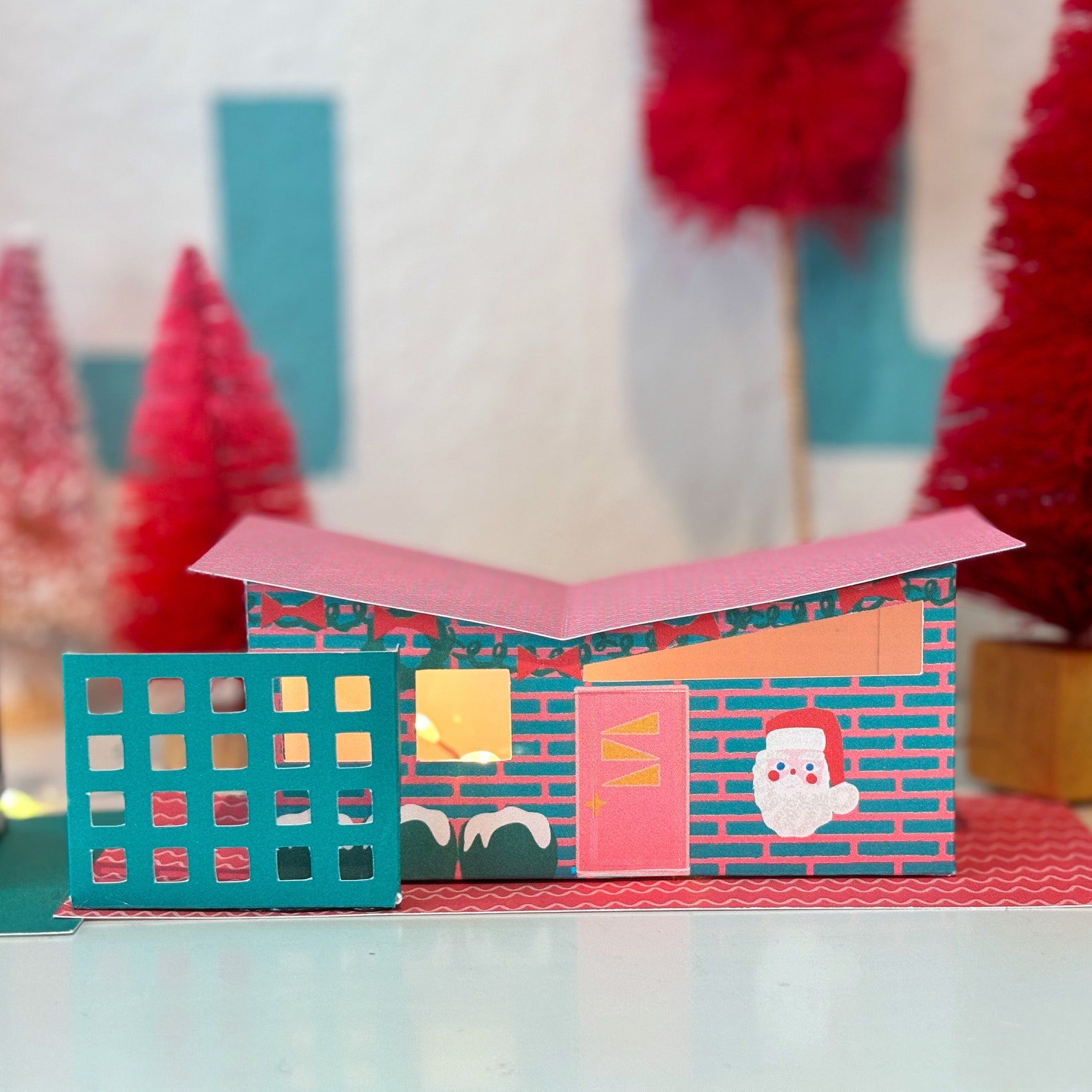 Mid-century Modern Putz Houses Kit: DIY Christmas Village - Etsy