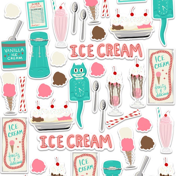 Ice Cream Art - Etsy