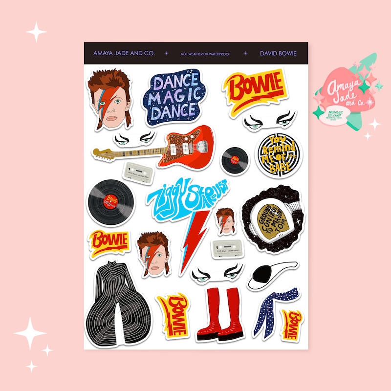 David Bowie Sticker - Etsy
