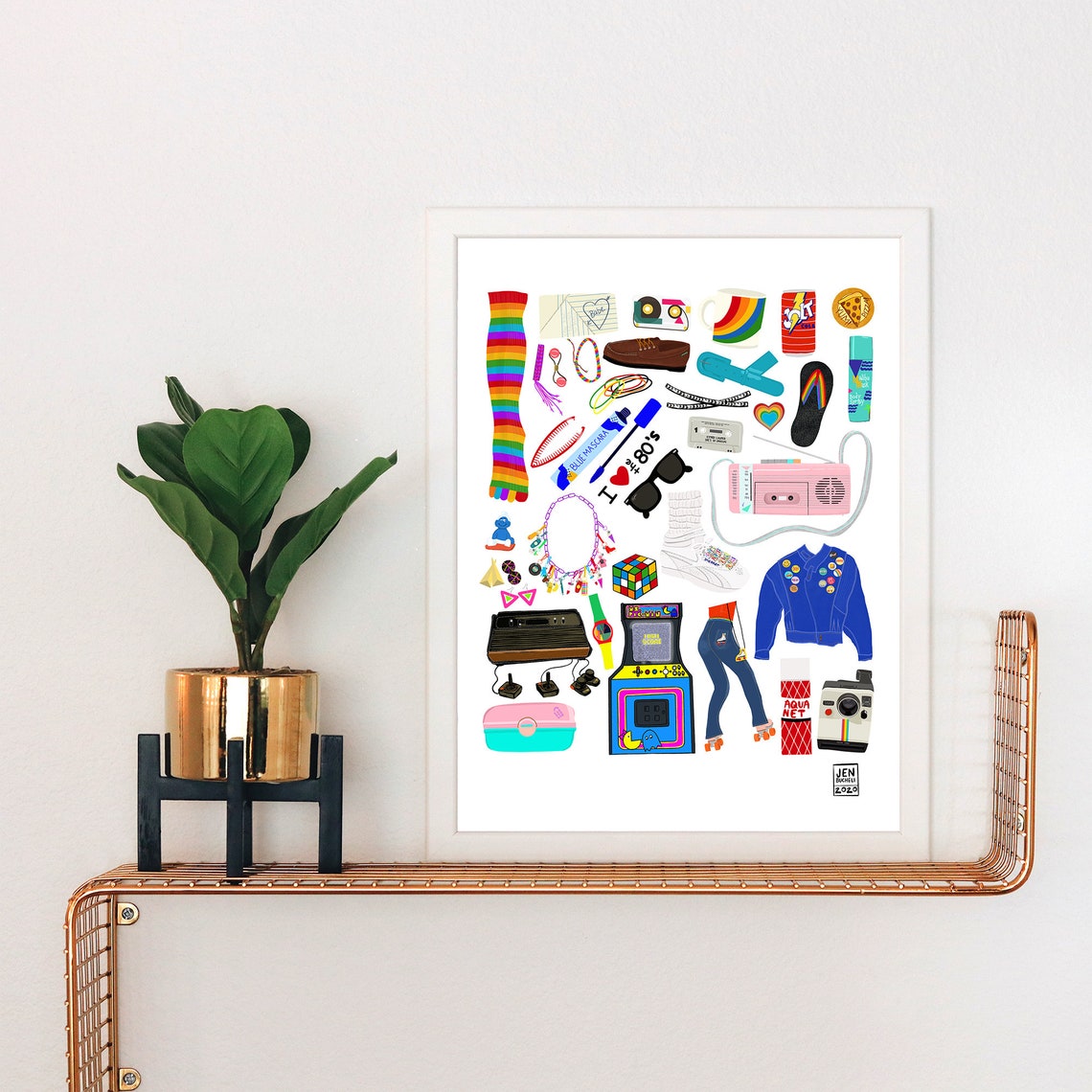 80's Flashback Art Print Retro Eighties 80's - Etsy