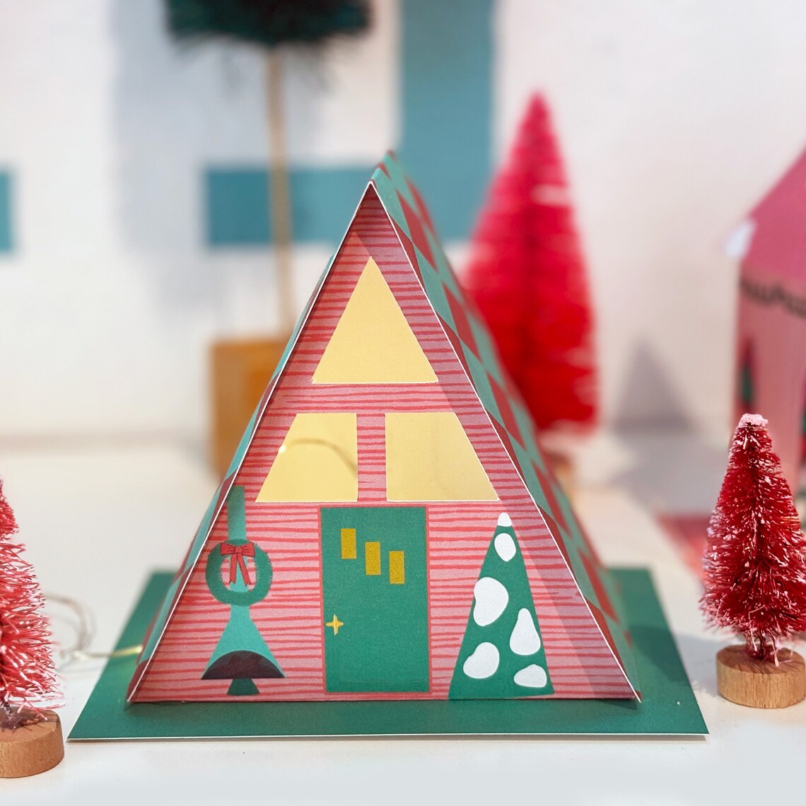 Mid-century Modern Putz Houses Kit: DIY Christmas Village - Etsy