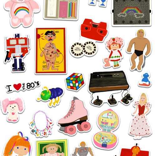 80's Toys Art Print Retro Eighties 80's Wish - Etsy