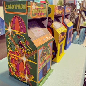 Arcade Game, Papercraft, DIY Paper Kit, Foldable Paper Crafts, Gamer ...