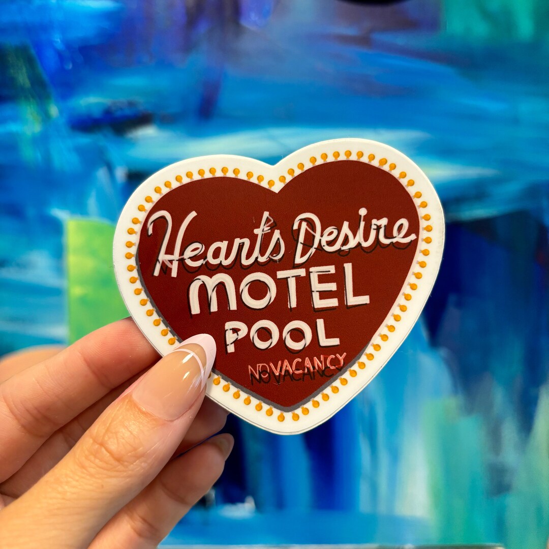 Vintage Motel Sign Vinyl Sticker, Vinyl Sticker, Water Bottle Sticker ...