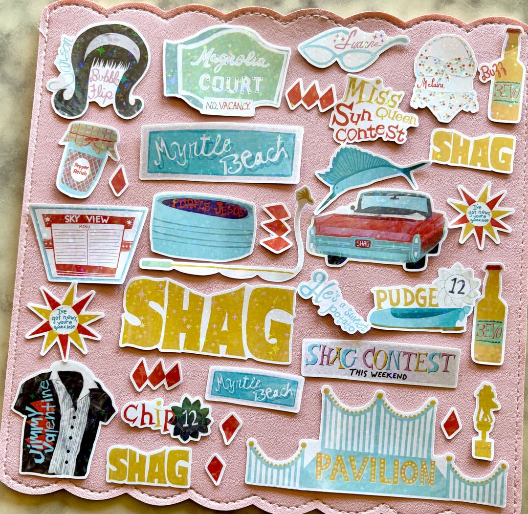 Shag the Movie Holographic Sticker Pack: Pop Culture Movie Stickers - Etsy