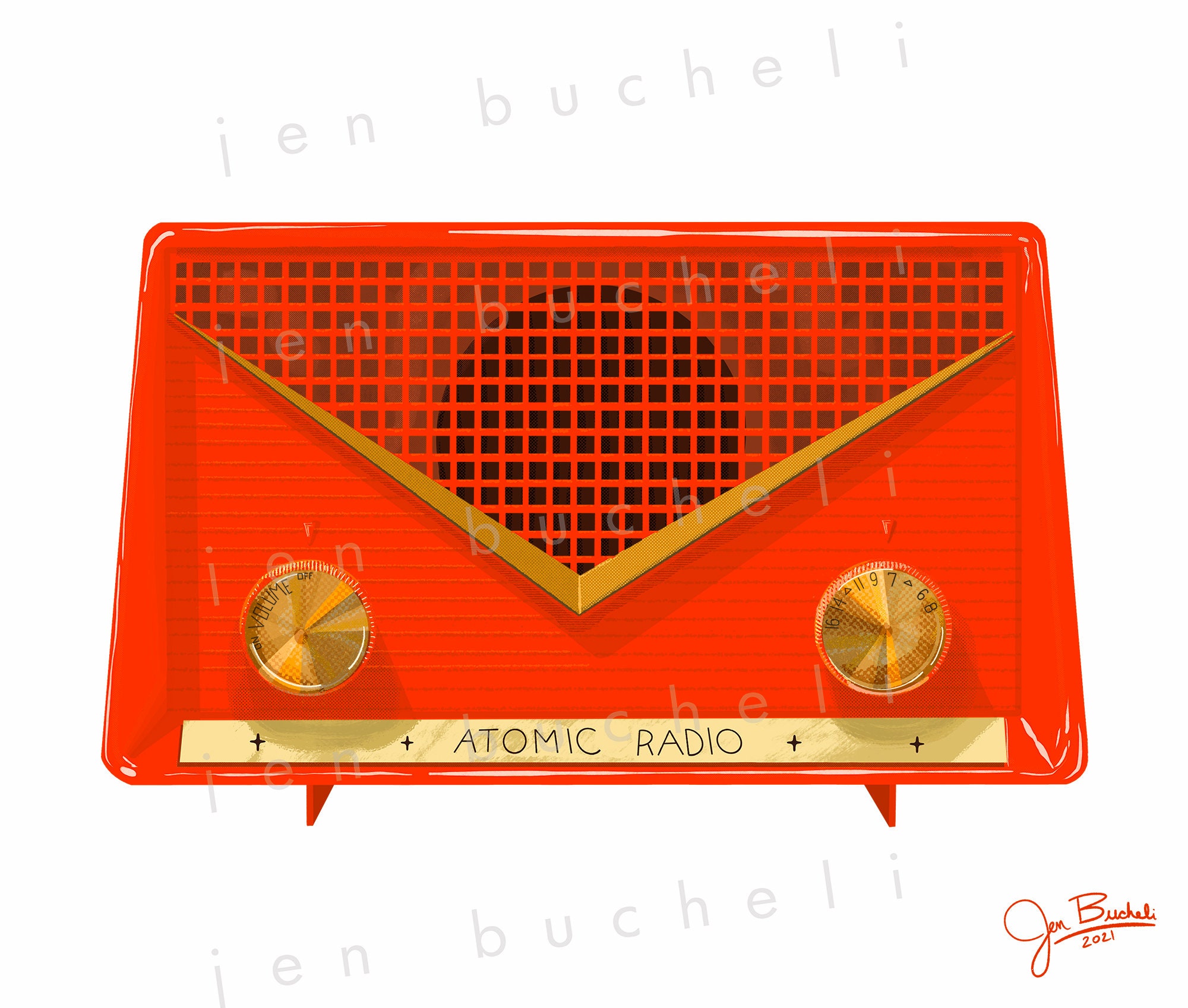 Vintage Radios Collection Cards W/envelopes Set of 6 Mid Mod | Etsy