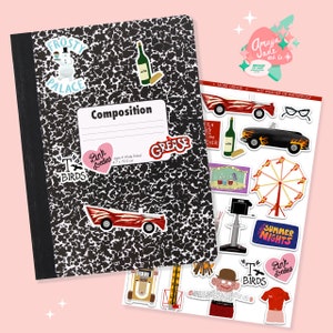 Grease Stickers, Scrapbook Stickers, Nostalgic Stickers, Birthday Gift ...