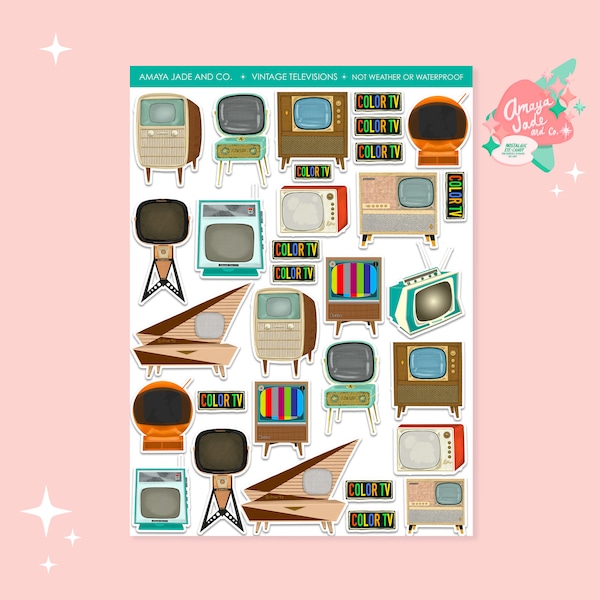 Television Stickers - Etsy