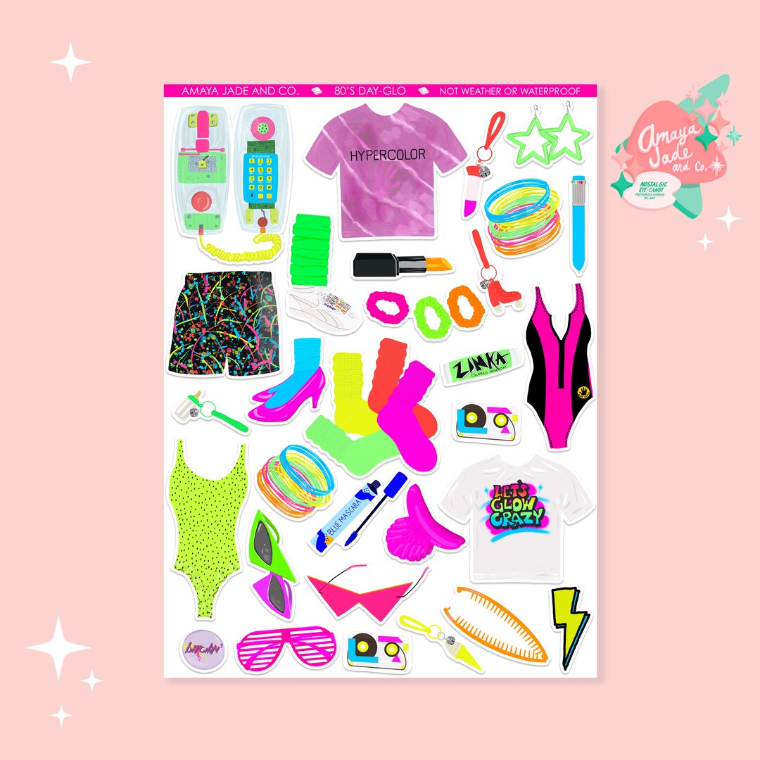 80's Stickers, 80's Vibe, I Love the 80's, Nostalgic Stickers, 80's ...