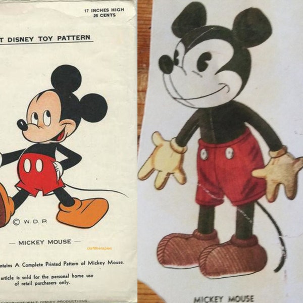 Mickey Mouse 1930 Toys - Etsy