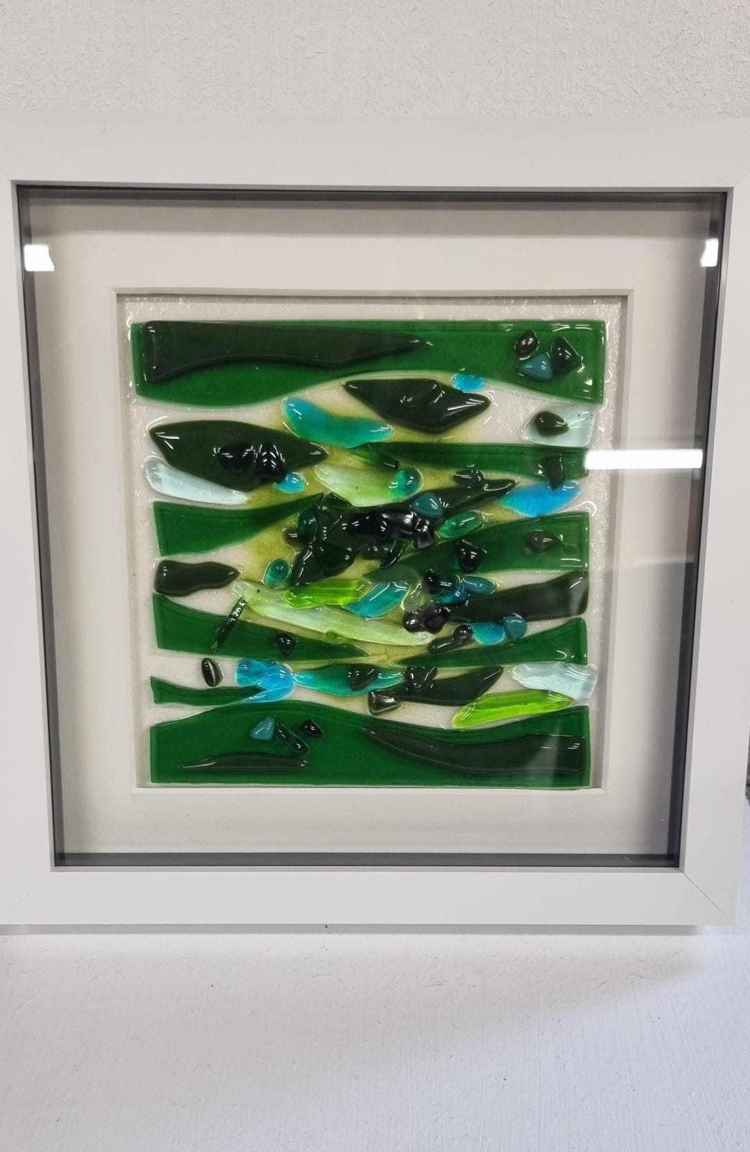 Various Framed Fused Glass - Abstract Art Designs - Etsy