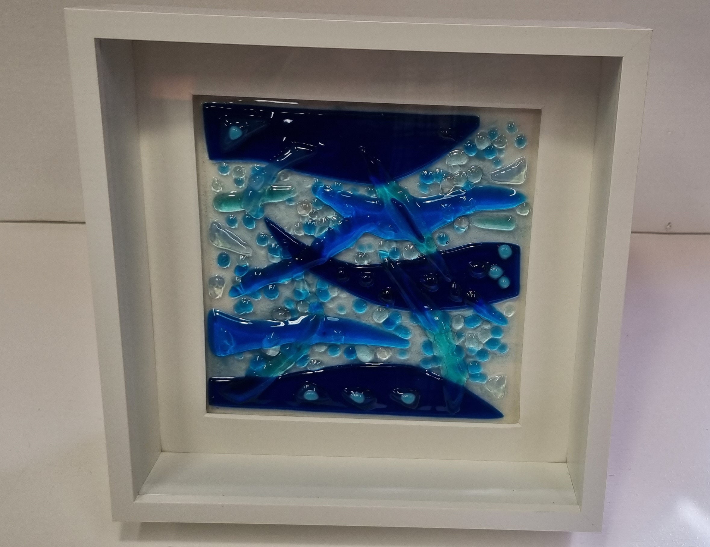 Various Framed Fused Glass Abstract Art Designs - Etsy