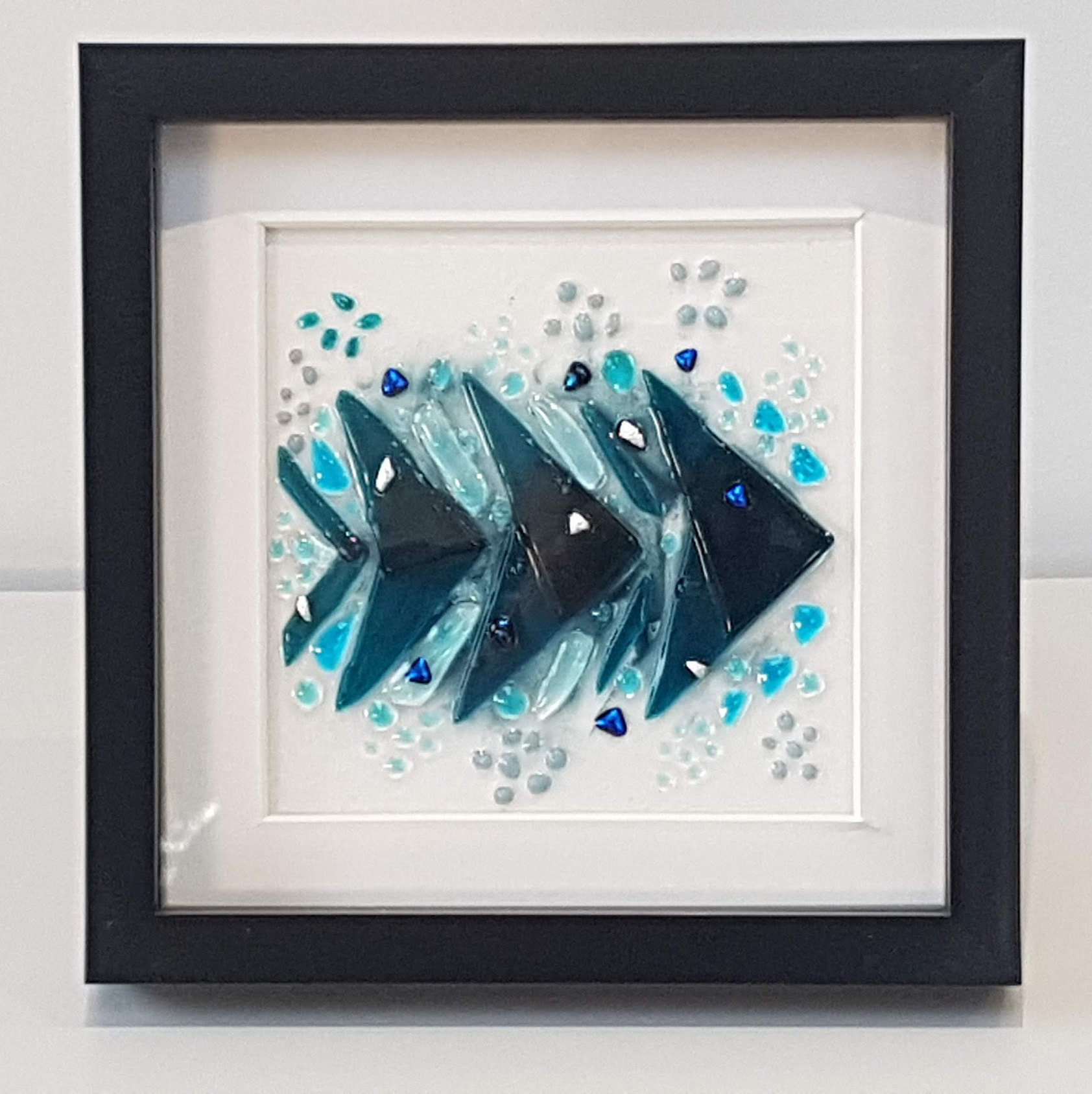 Various Framed Fused Glass Abstract Art Designs - Etsy