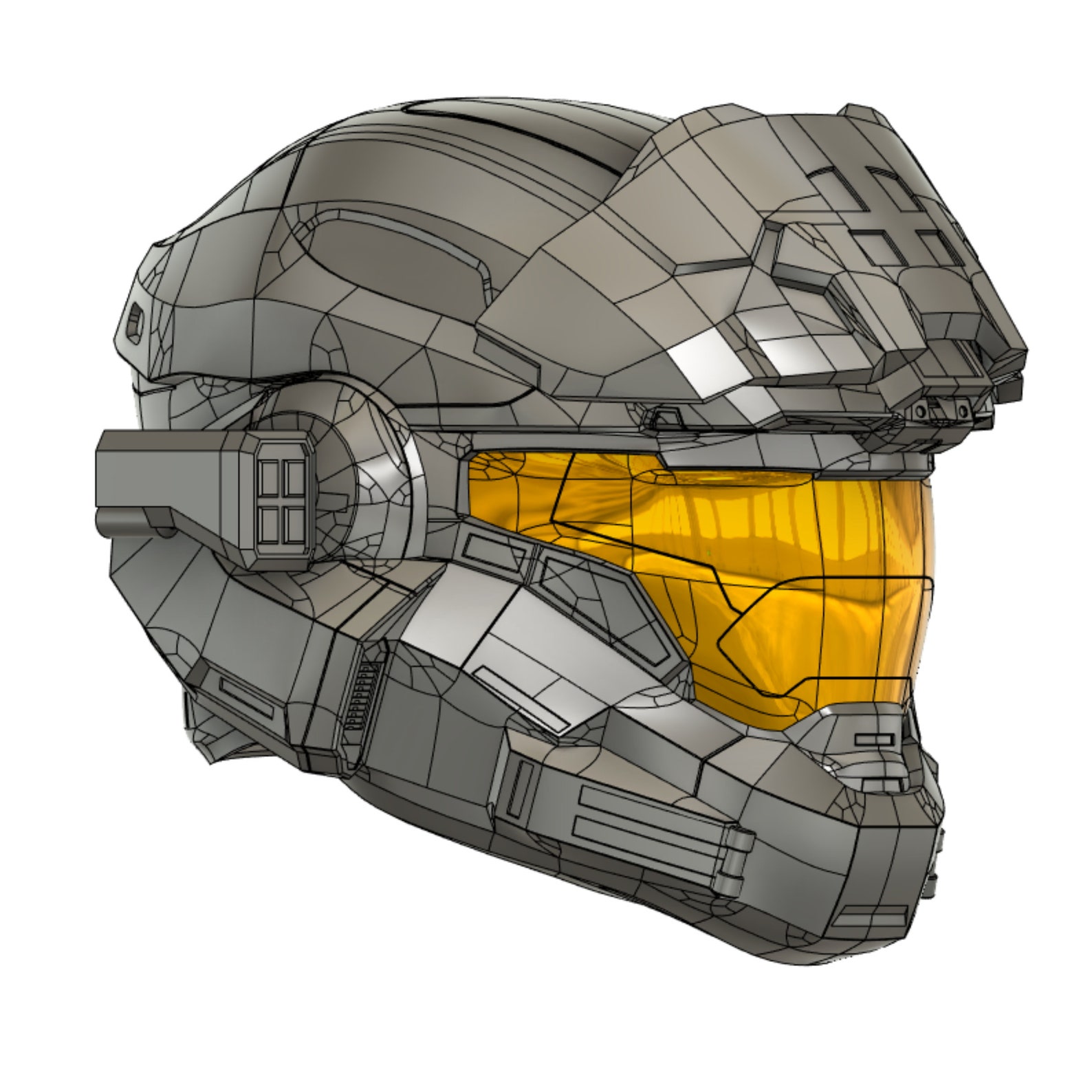 Mark V B Helmet 3D Model for Cosplay Armour Inspired by Halo - Etsy ...