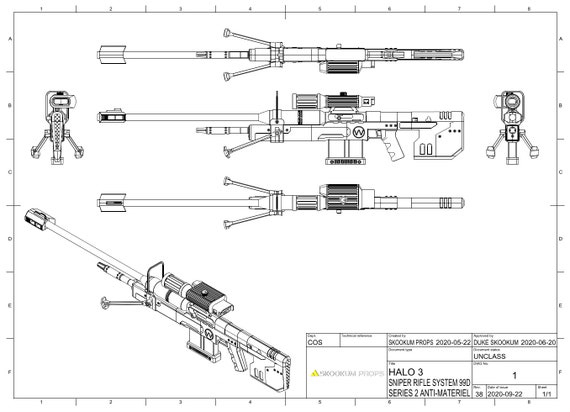 Sniper Rifle System 99d-series 2 Anti-matériel 3D Model for - Etsy Canada