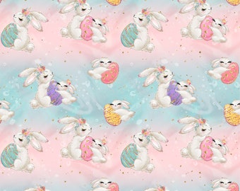 Rabbit fabric | Etsy