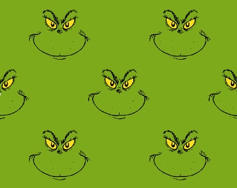 Grinch fabric | Etsy