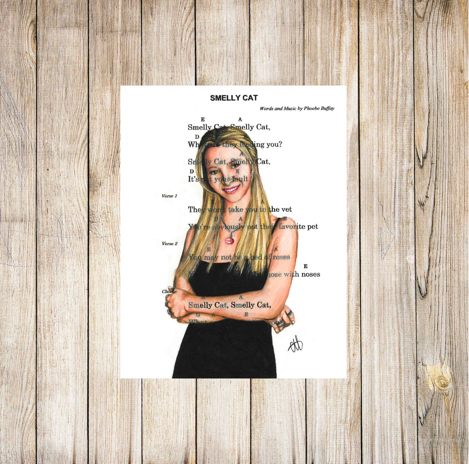 Phoebe Buffay Vinyl Art Sticker | Etsy