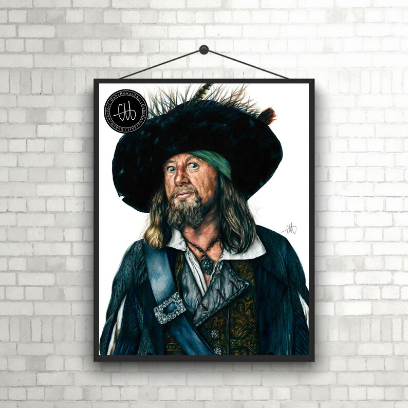 Hector Barbossa Fine Art Print - Etsy