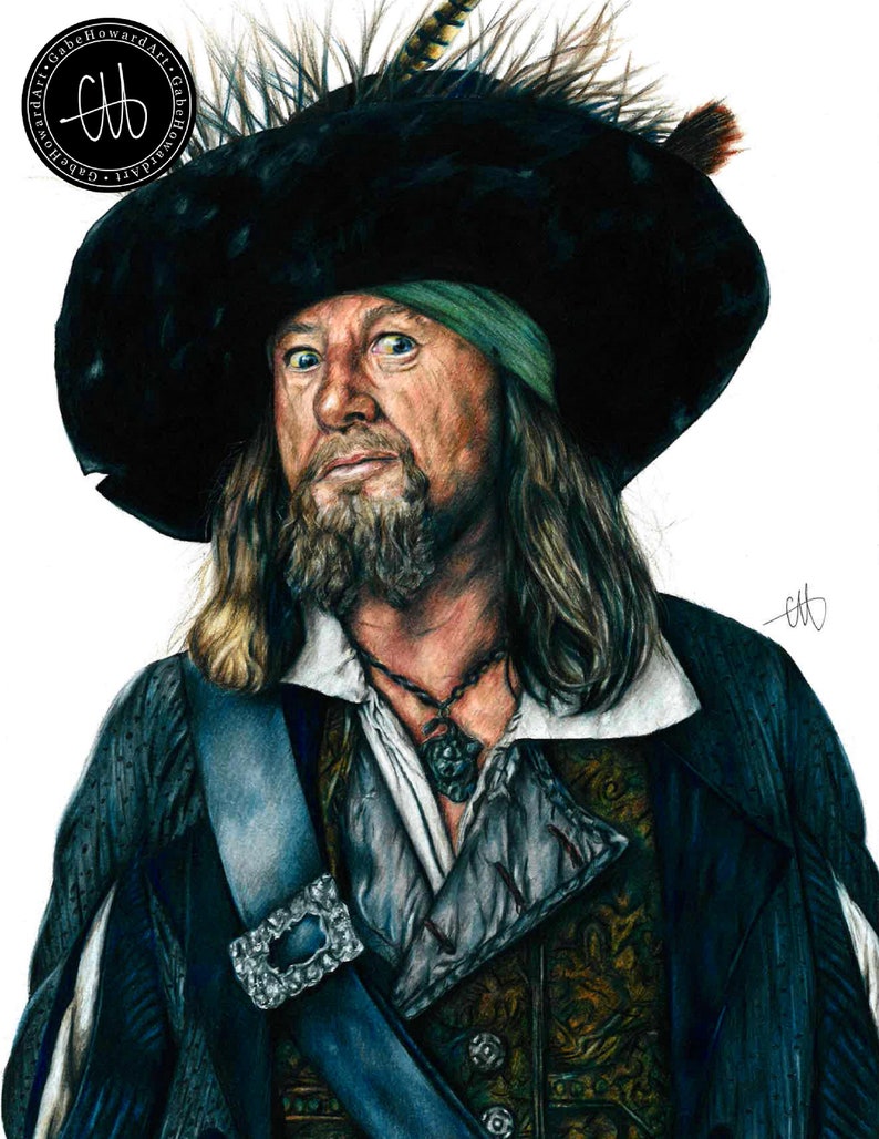 Hector Barbossa Fine Art Print - Etsy