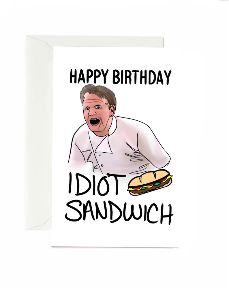 Gordon Ramsay Birthday Card - Etsy
