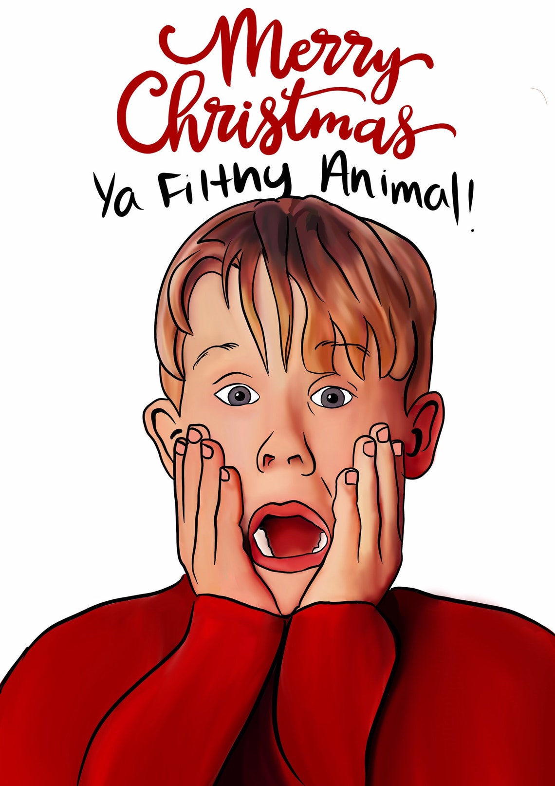 Home Alone Christmas Card - Etsy
