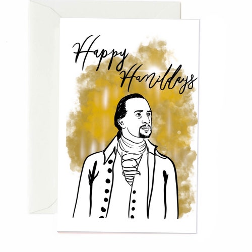 Hamilton Christmas Card Merry Christmas Card Christmas - Etsy