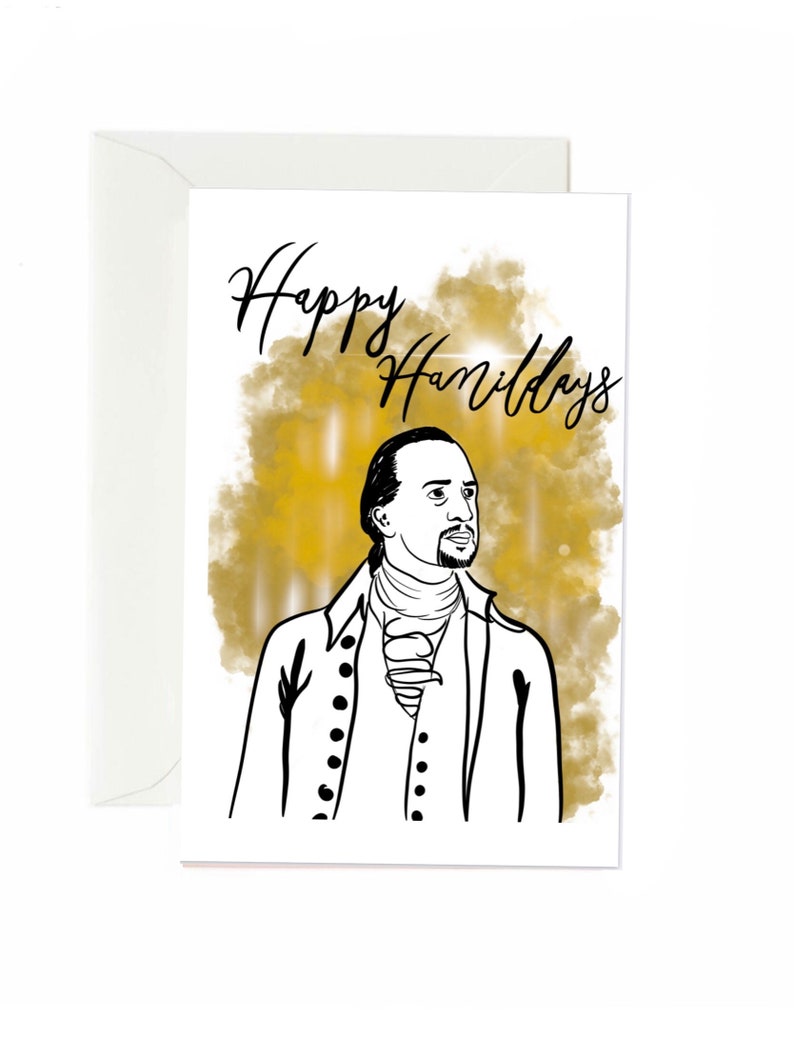 Alexander Hamilton Christmas Card - Etsy