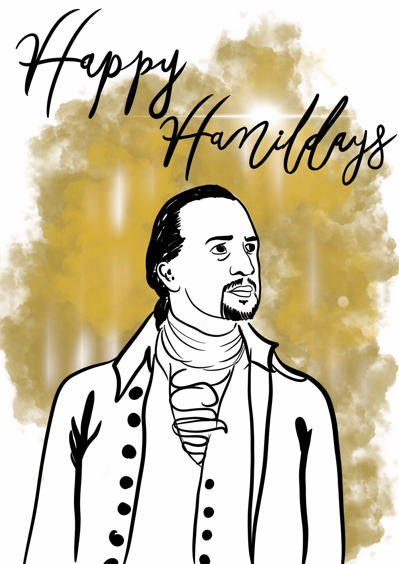 Alexander Hamilton Christmas Card - Etsy