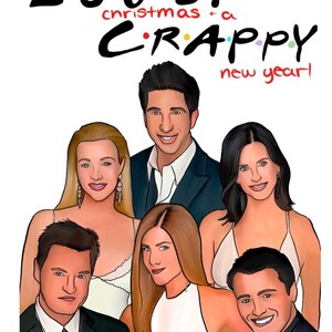 Friends Christmas Card - Etsy