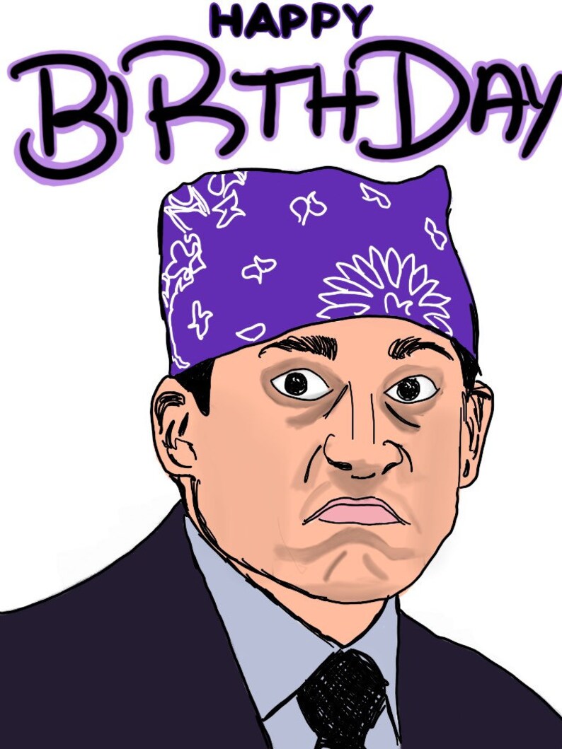 Prison Mike Michael Scott Birthday Card - Etsy