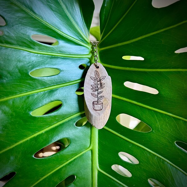 Wood Burned Keychain - Etsy