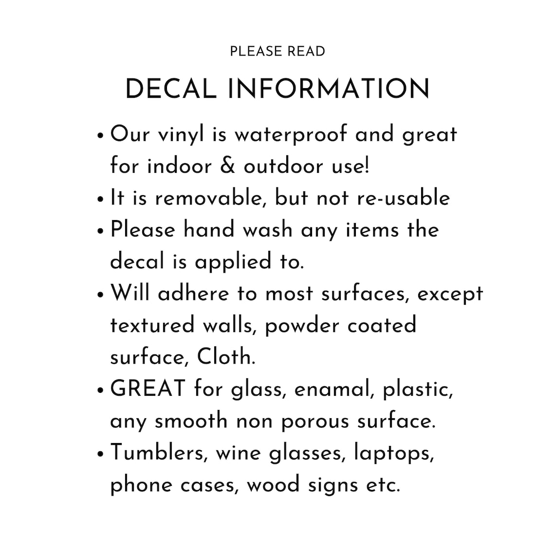 Personalized Car Decal Custom Business Car Sticker Laptop Vinyl Car ...