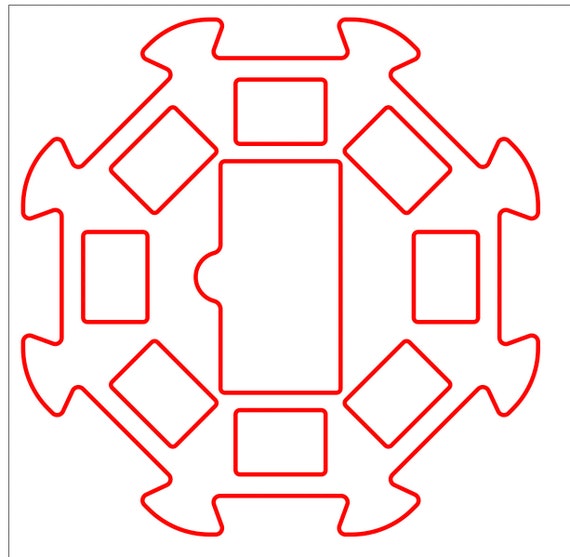 Mexican Train Dominos Train Station Hub Lasercutter Files Svg - Etsy