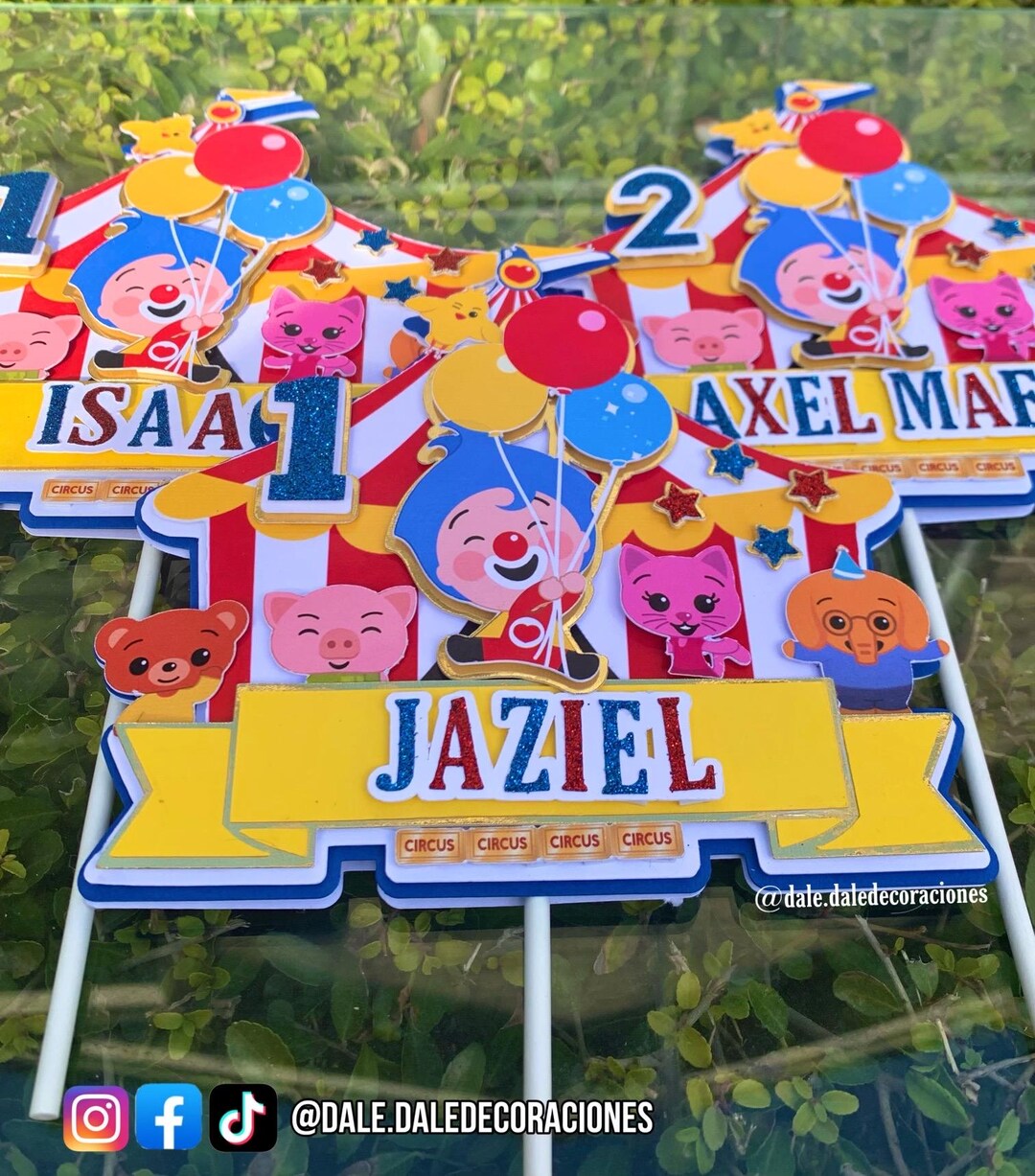 Clown Cake Topper | Cake Topper | Custom Cake Topper | Circus Cake ...