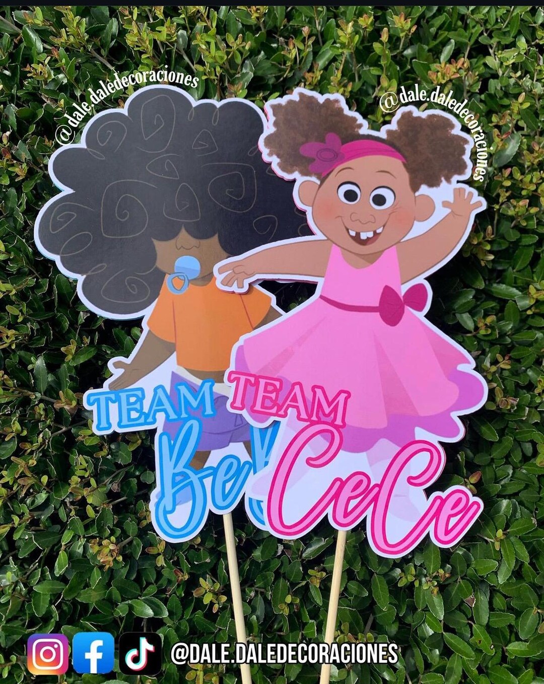 Team Cece or Bebe Centerpiece Cutouts | Centerpiece Cutouts | Cutouts | the Proud Babies ...