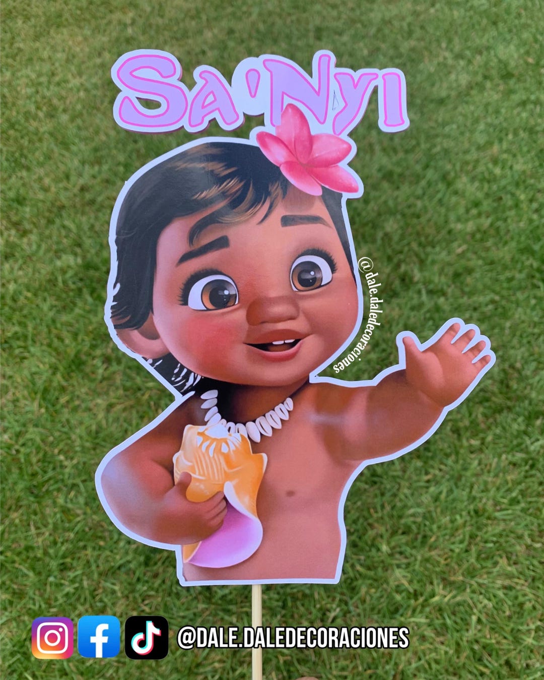 Baby Moana Inspired Centerpiece Cutouts | Centerpiece Cutouts | Moana ...