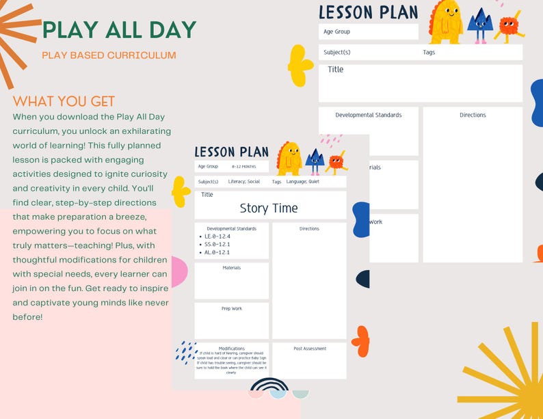Shape Adventure Lesson Plan - Etsy