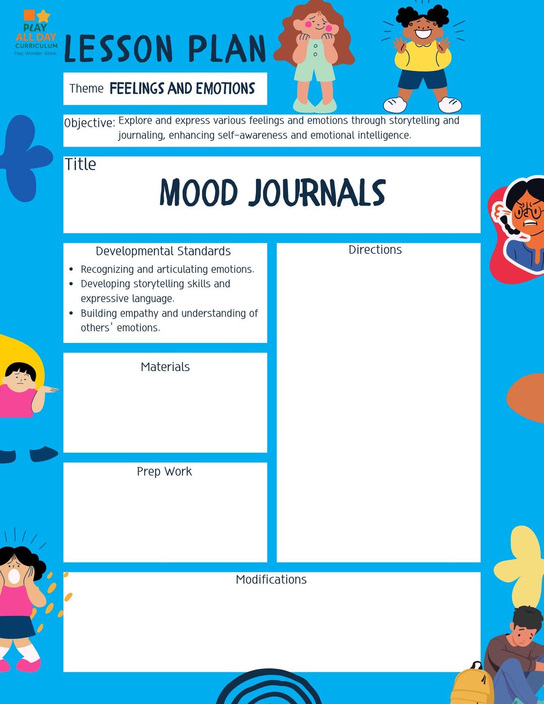 Feelings and Emotions Theme: STEM and Problem Solving - Etsy