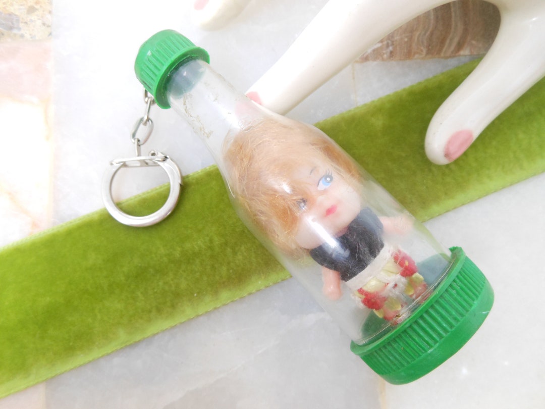 Vintage Keychain Bottle Baby 1960s Kitschy Cute HONG KONG Plastic ...
