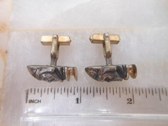 Vintage SWANK Chess Knight Figural Cufflinks Groom Be… - Gem