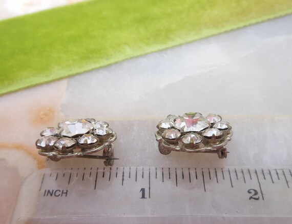 Vintage Art Deco Scatter Pin Pair Rhinestone Brooch P… - Gem