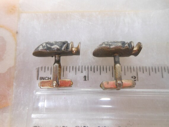 Vintage SWANK Chess Knight Figural Cufflinks Groom Be… - Gem