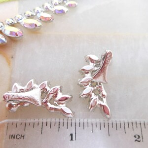 Vintage B DAVID Necklace Earrings Set Crystal Rhinestone Clip on ...