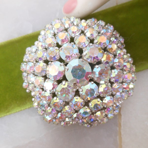 Huge Rhinestone Pin - Etsy