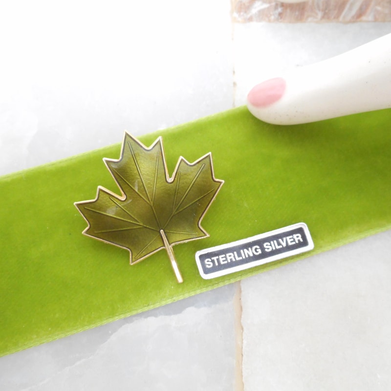 Canada Sterling Brooch - Etsy