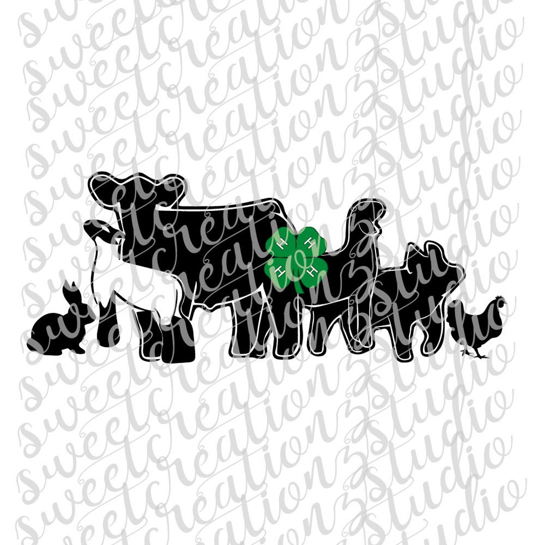 Buy Livestock Design all Animals PNG Digital File Download for Print ...