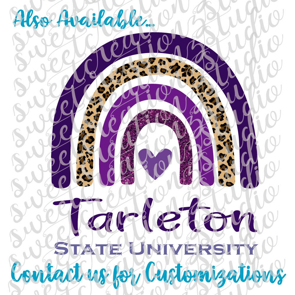 Texas Tech University Rainbow Design Svg Png Silhouette | Etsy