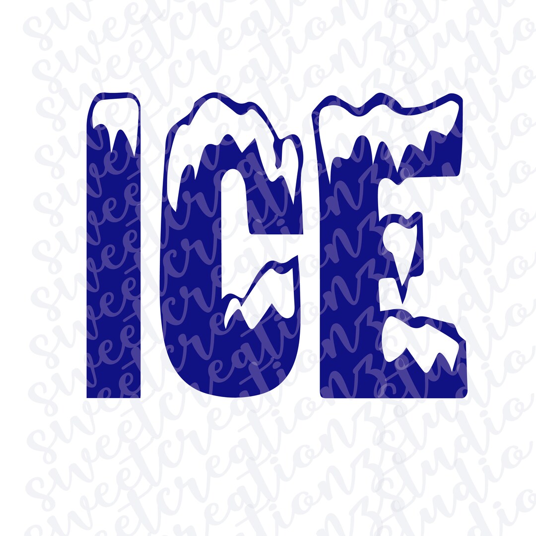 ICE Design Svg Png Silhouette Cameo Cricut - Etsy Canada