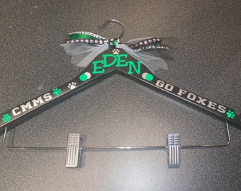 Personalized Cheer Hanger Hanger Cheer Hanger Custom Cheer Uniform ...